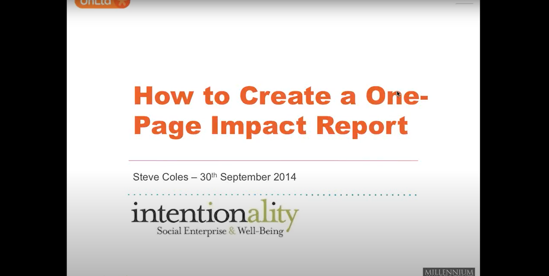 One Page Impact Reports